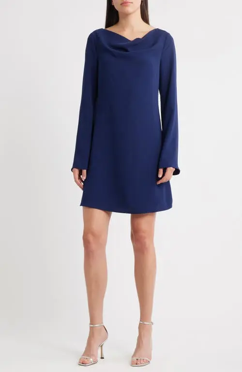 Sam Edelman Long Sleeve Minidress - Navy