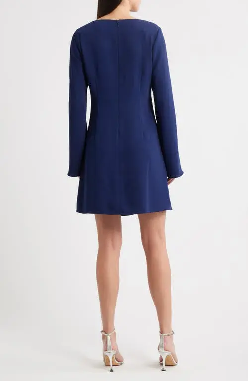 Sam Edelman Long Sleeve Minidress - Navy