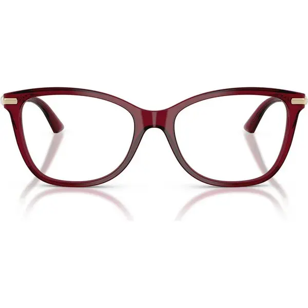 JIMMY CHOO 54mm Pillow Optical Glasses - Transparent Red/demo Lens