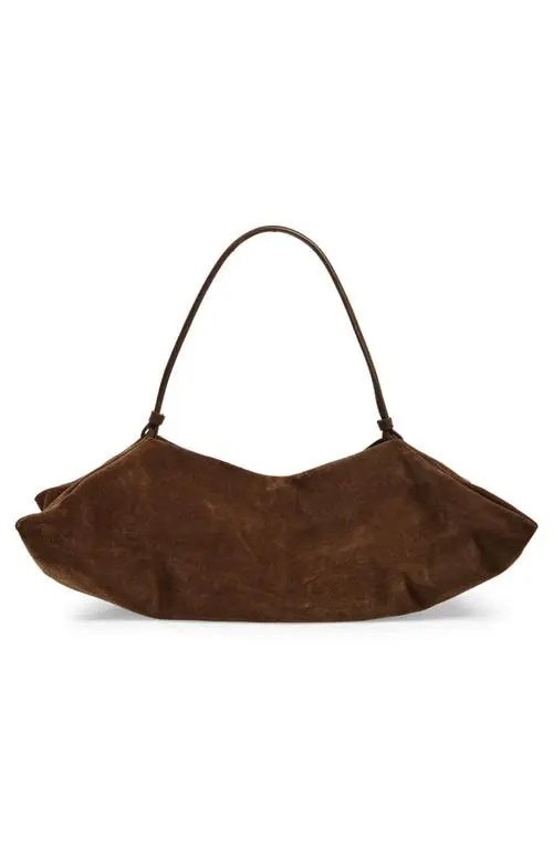 Altuzarra Origami Studded Suede Shoulder Bag - Chocolate