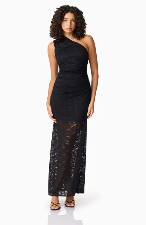 ELLIATT Armelle Lace One-shoulder Gown