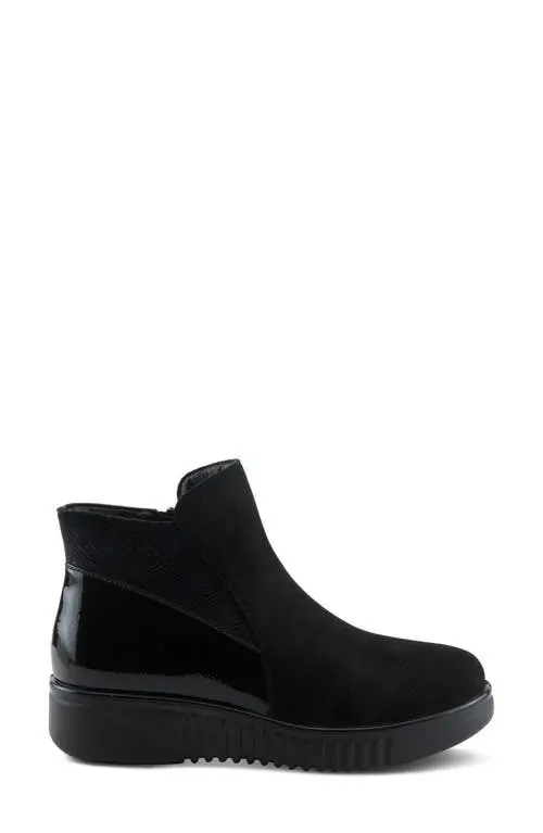 SPRING STEP SHOES Ankle Booties - Black Faux Suede