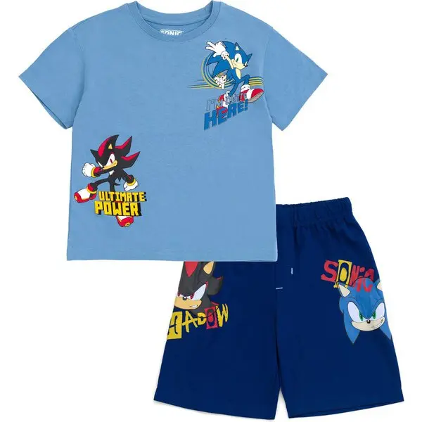 SEGA T-shirt & Mesh Shorts Set - Slate Blue/navy