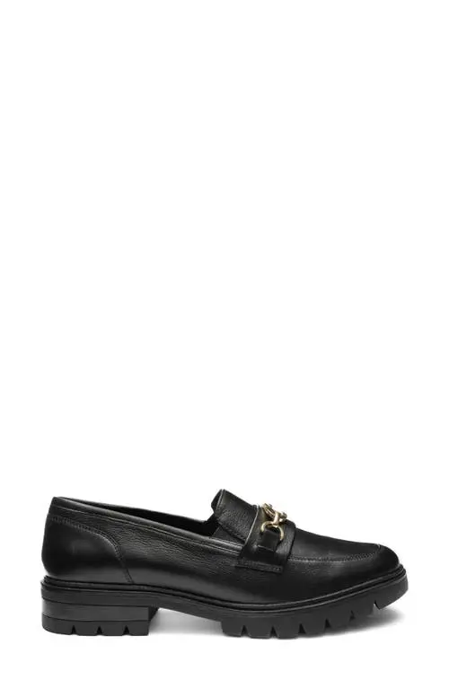 ARA Camellia Lug Sole Bit Loafer - Black
