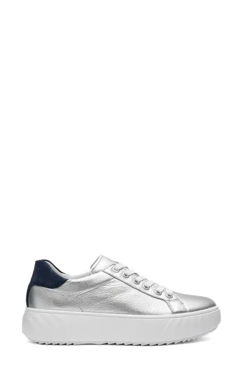 ARA Mikky Platform Sneaker - Silver W/blue