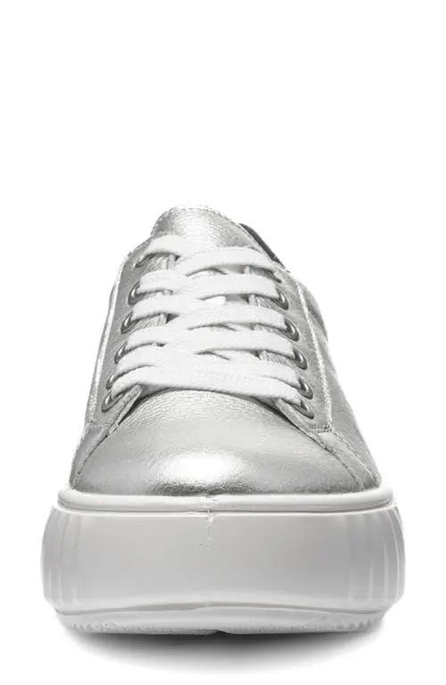 ARA Mikky Platform Sneaker - Silver W/blue