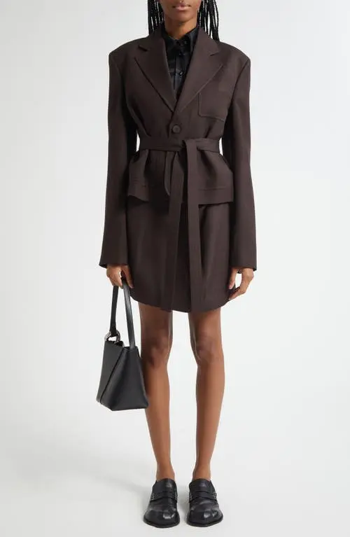 JW Anderson Leather Tab Miniskirt