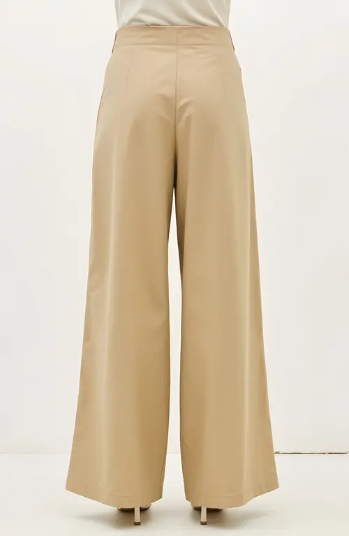 MODENAIRE Pleated Wide-leg Trousers