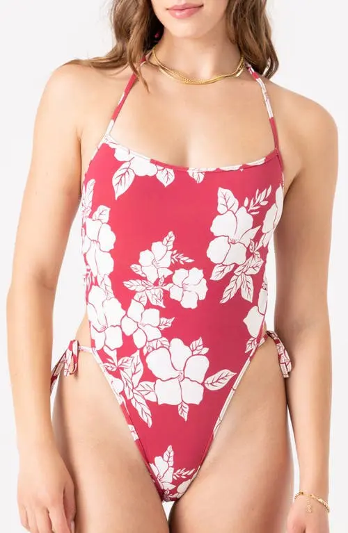 Roxy Hideaway One-piece Swimsuit - Hibiscus