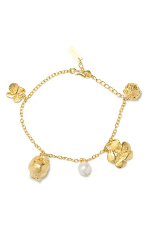 Completedworks Tumbled Charm Bracelet - 18ct Gold Plated