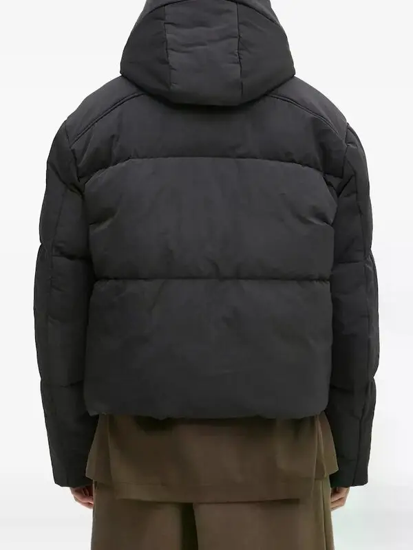 PANGAIA Hooded Puffer Jacket - Black