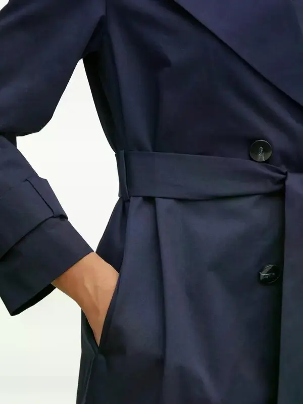 Sisley Belted Double-breasted Trench Coat