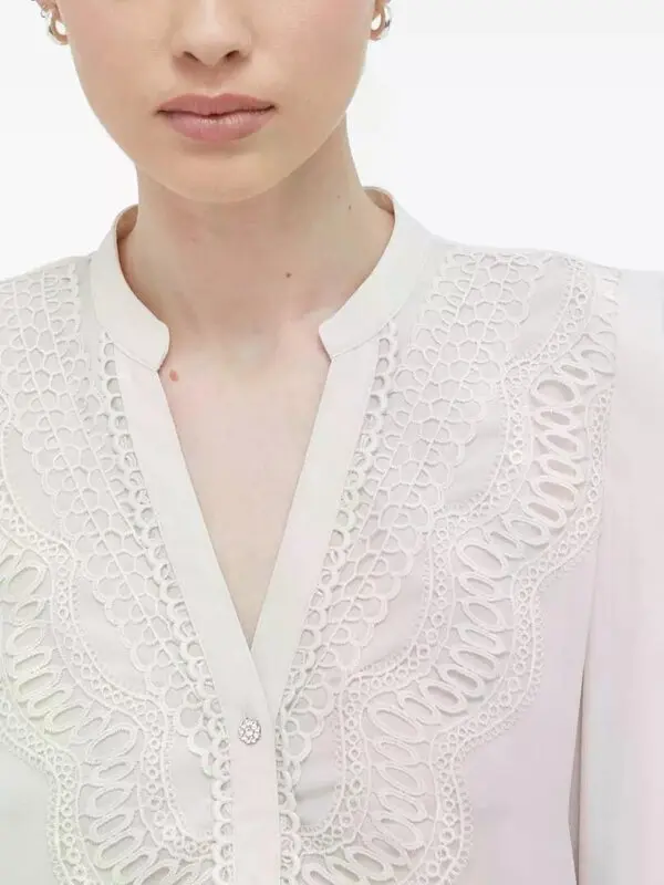 BRUUNS BAZAAR Lace-detail Blouse
