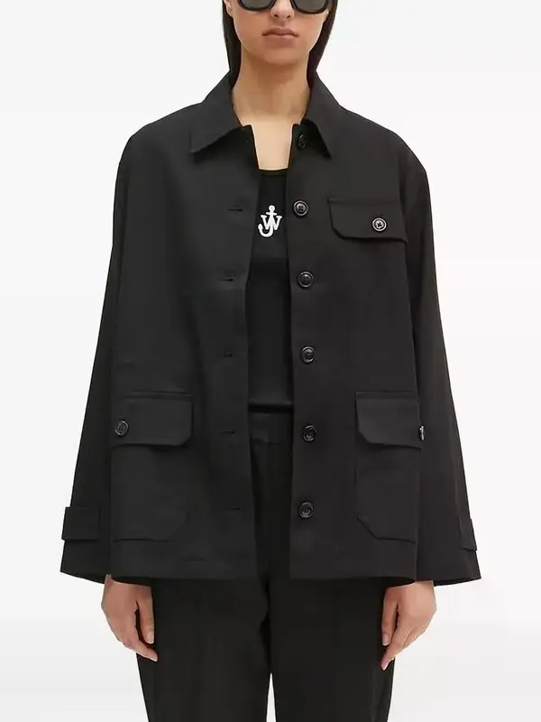 SAMSOE SAMSOE Button-fastening Flap-pocket Jacket