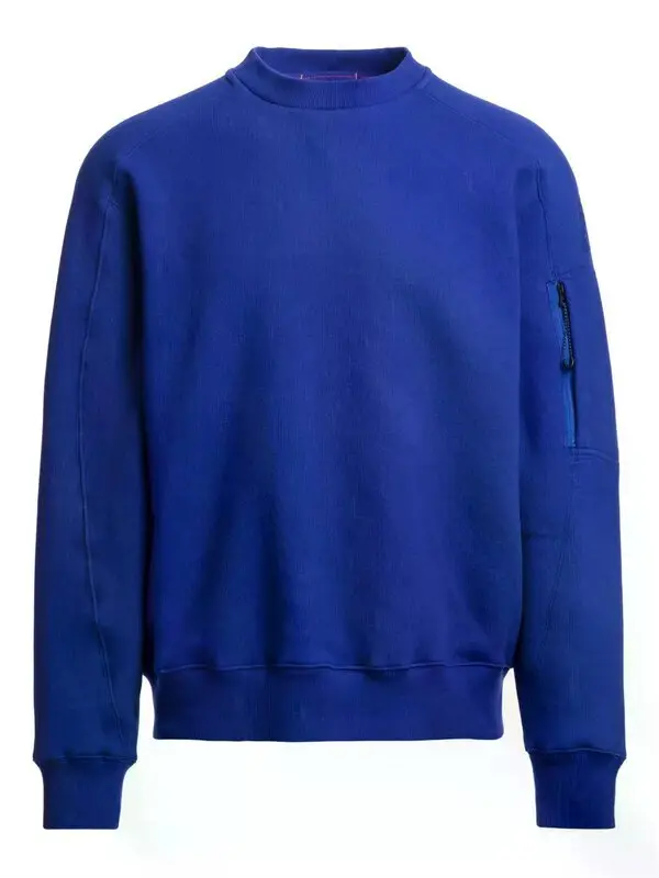 PARAJUMPERS Crew-neck Sweatshirt With Pocket Detail - Blue