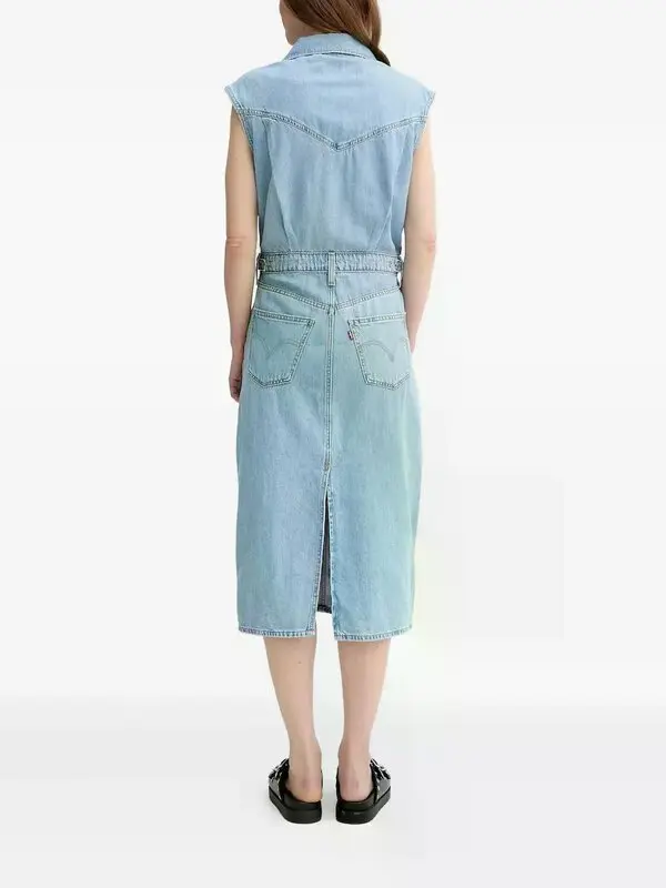 LEVI'S Sleeveless Denim Shirt Dress
