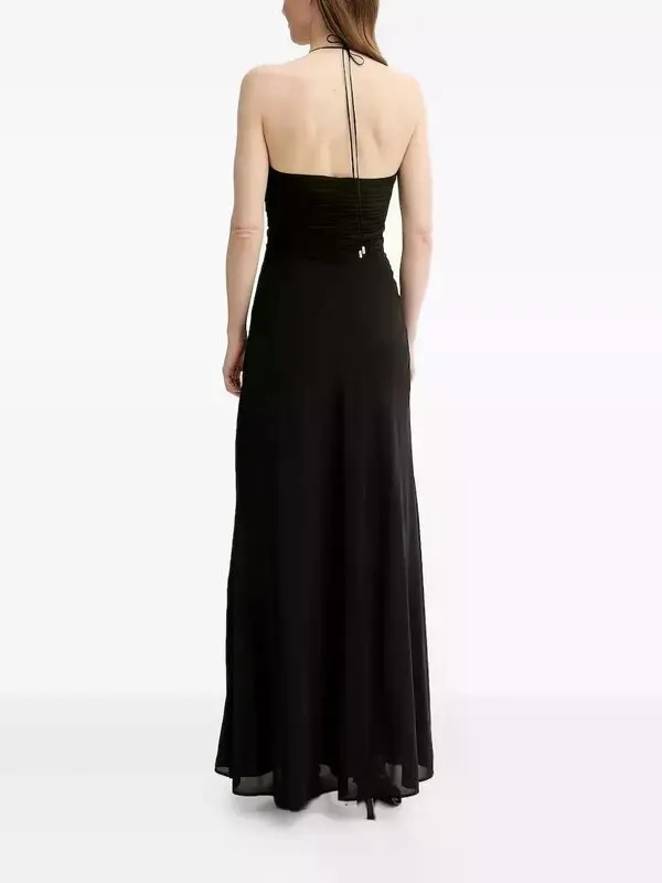 The Kooples V-neck Ruffled Maxi Dress
