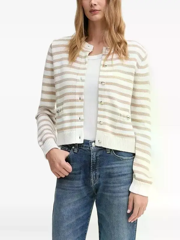JOOP! Striped Button Cardigan