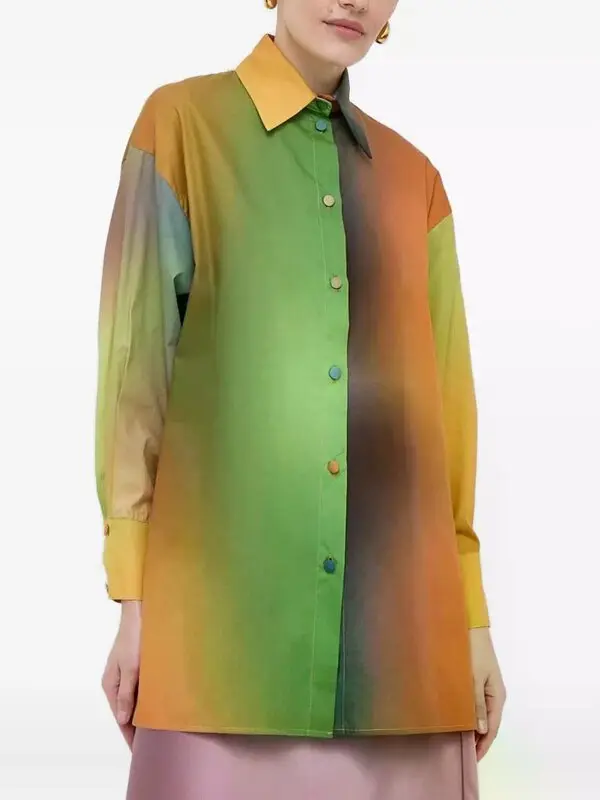 SILVIAN HEACH Ombre Cotton Shirt