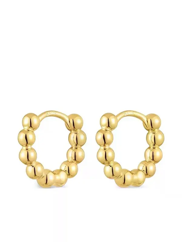 TOUS Beaded Hoop Earrings