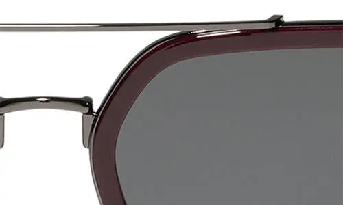 DIFF Jordan Navigator Square Polarized Sunglasses - Dark Cherry Lacquer/grey