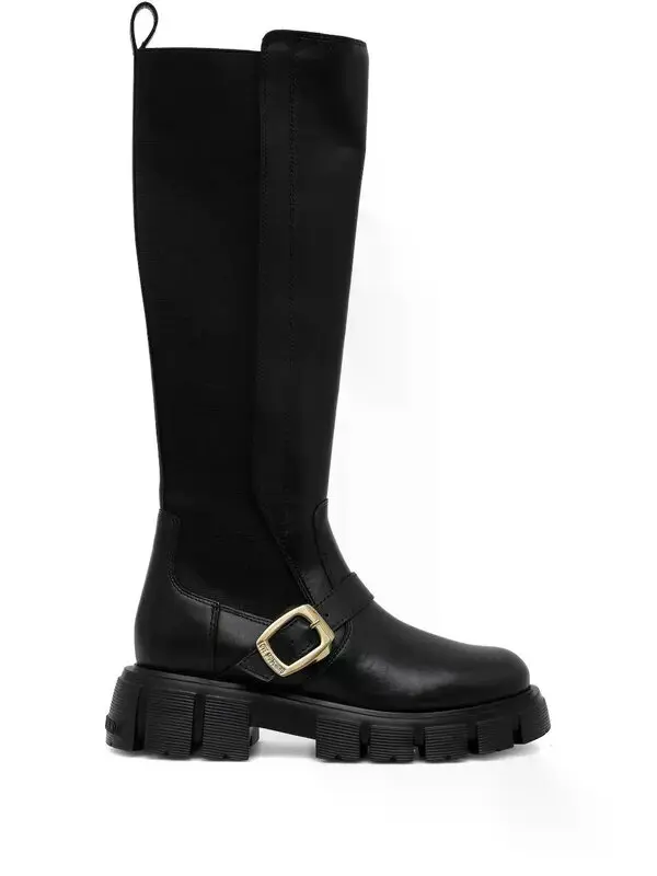 Moschino Buckle Knee-high Boots