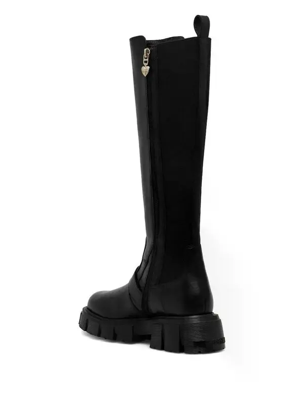 Moschino Buckle Knee-high Boots