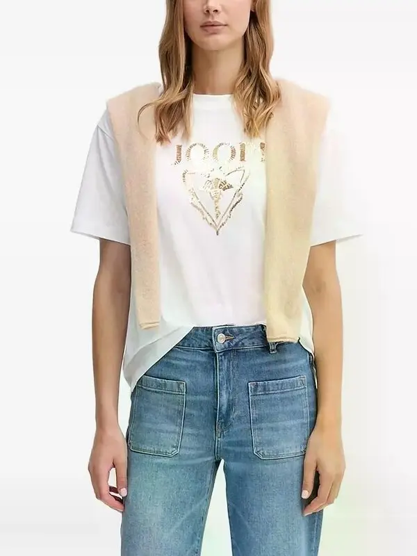 JOOP! Sequin-embellished Logo Top