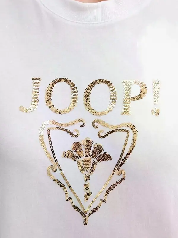 JOOP! Sequin-embellished Logo Top