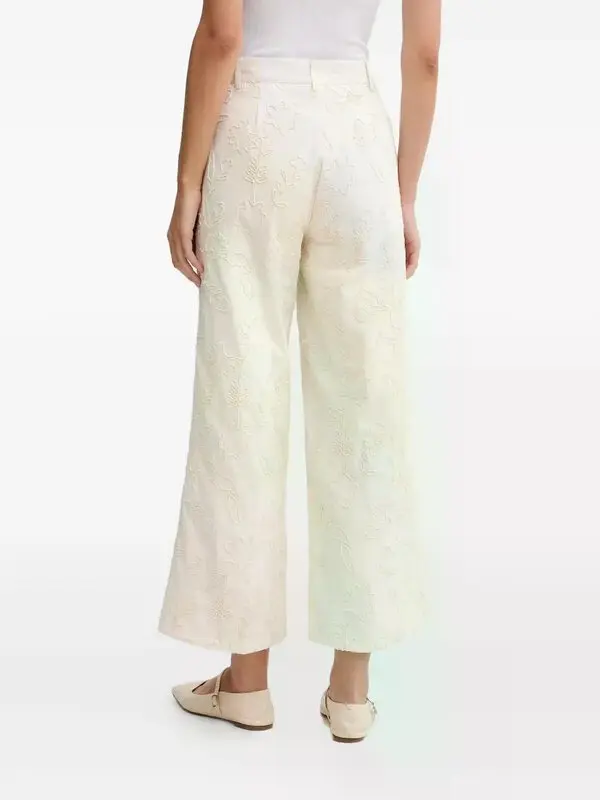 PEDRO DEL HIERRO Embroidered Flared Trousers