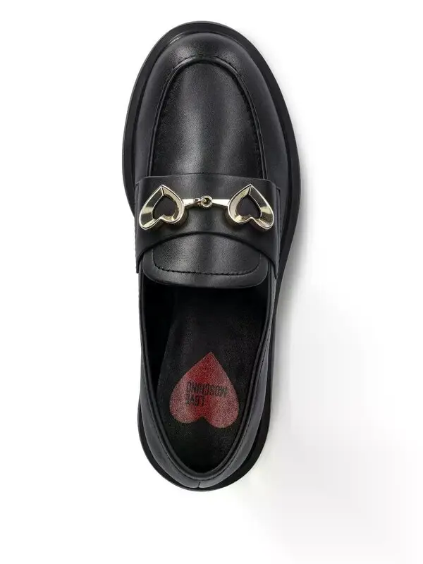 Moschino Heart Platform Loafers