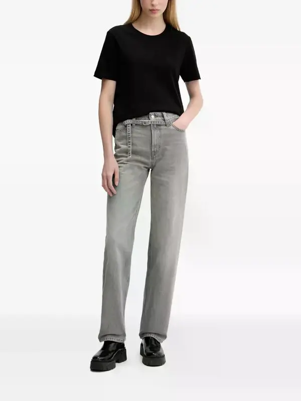 Hugo Belted Straight Leg Jeans