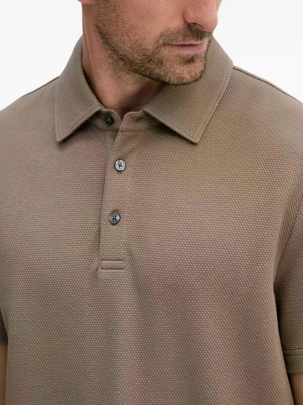 Michael Kors Textured-weave Polo Shirt