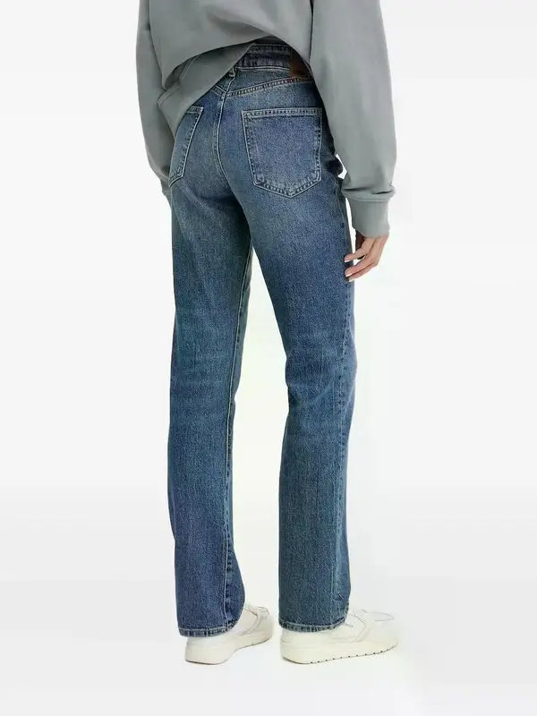 BOSS Logo-plaque Straight Leg Jeans