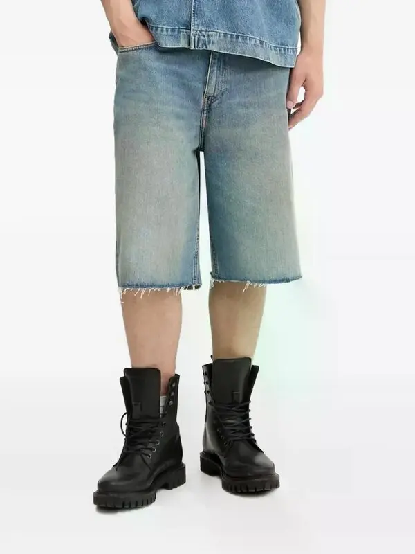 WON HUNDRED Frayed Hem Denim Shorts