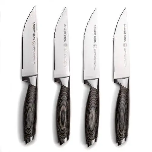 SCHMIDT BROTHERS CUTLERY Bonded Ash 4-piece Steak Set