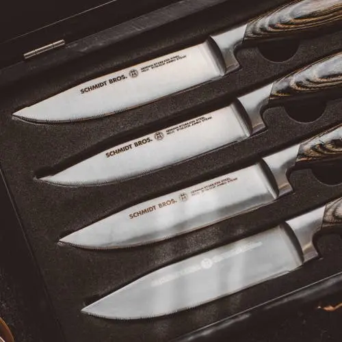 SCHMIDT BROTHERS CUTLERY Bonded Ash 4-piece Steak Set