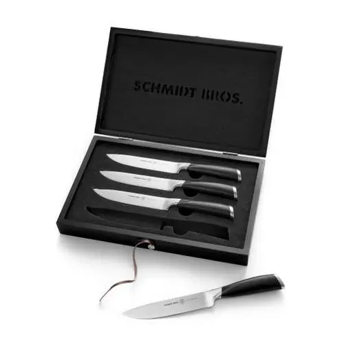 SCHMIDT BROTHERS CUTLERY Heritage 4-piece Steak Set - Black