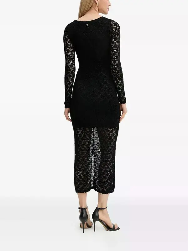Guess Lace-insert Midi Dress