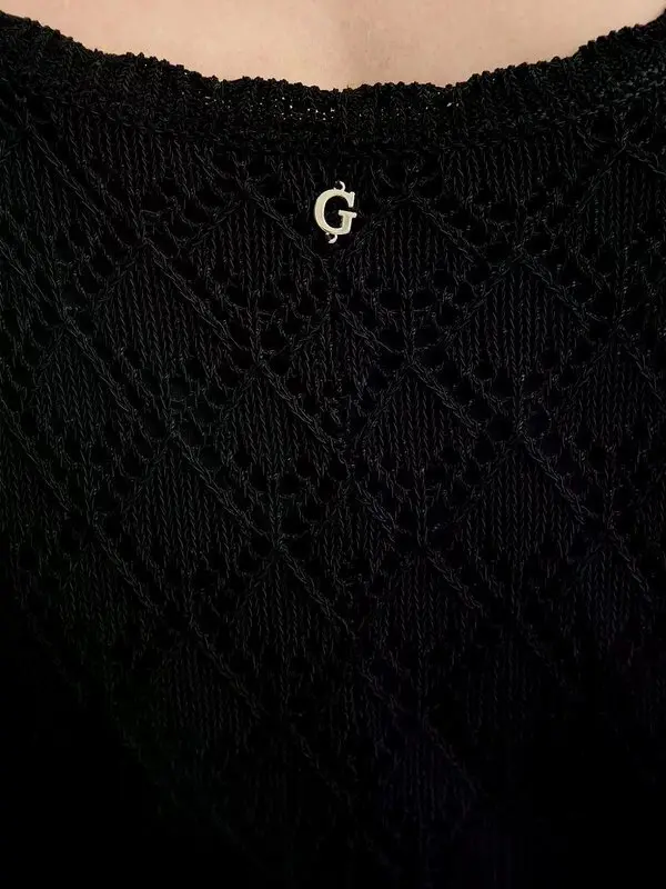 Guess Lace-insert Midi Dress