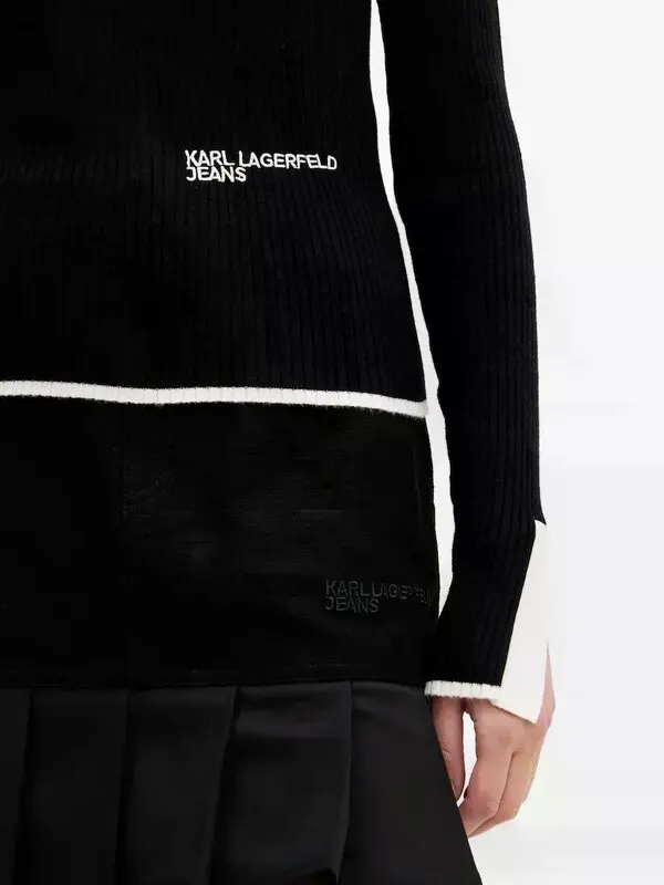 Karl Lagerfeld Ribbed-cuff Sweater