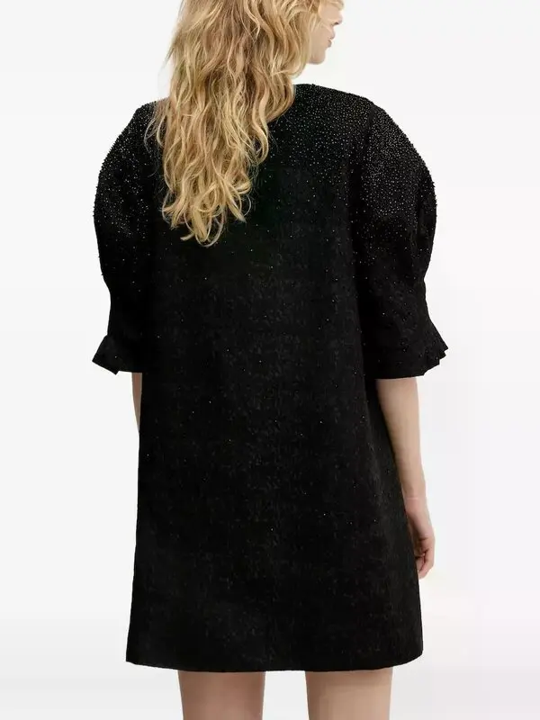 Stine Goya Beaded Puff-sleeve Mini Dress