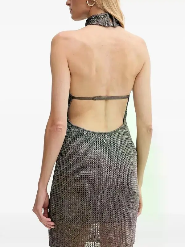 Guess Minka Halterneck Keyhole Dress