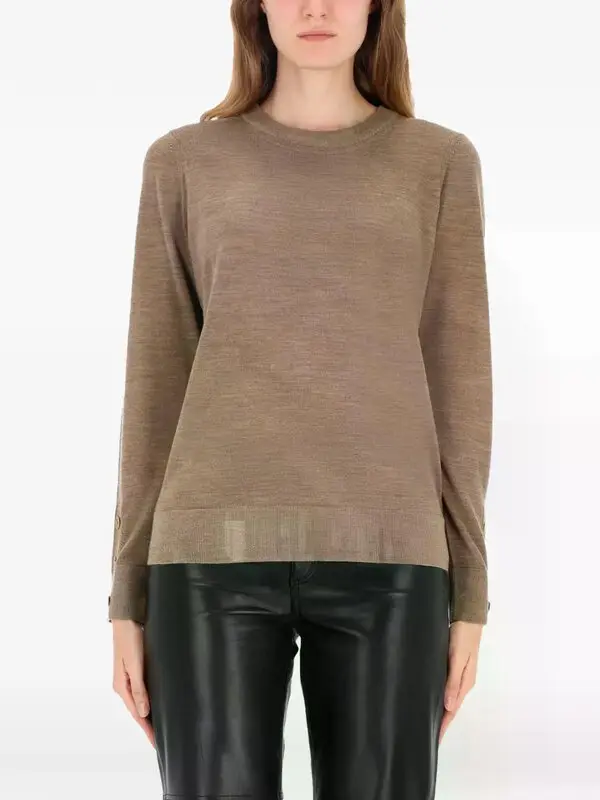 Michael Kors Button-cuff Wool Sweater