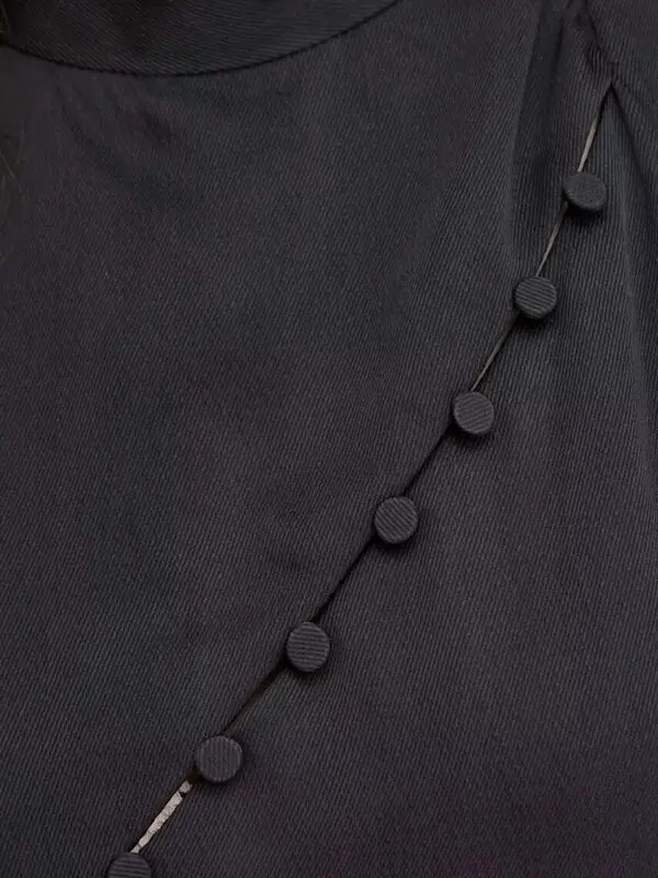 BRUUNS BAZAAR Button-detailed Asymmetric Dress