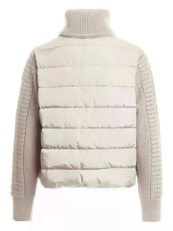 PARAJUMPERS Quilted Jacket With Knitted Sleeves