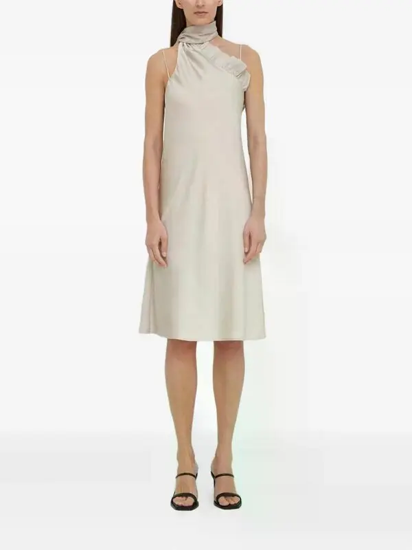 BRUUNS BAZAAR Halterneck Asymmetric Dress