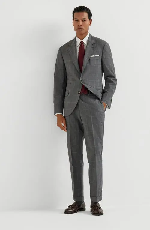 Brunello Cucinelli Virgin Wool Formal Fit Trousers