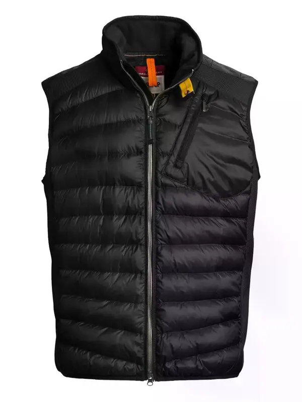 PARAJUMPERS Quilted Panelled Gilet - Black