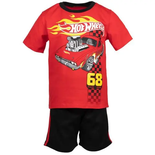 HOT WHEELS T-shirt And Athletic Mesh Shorts Set